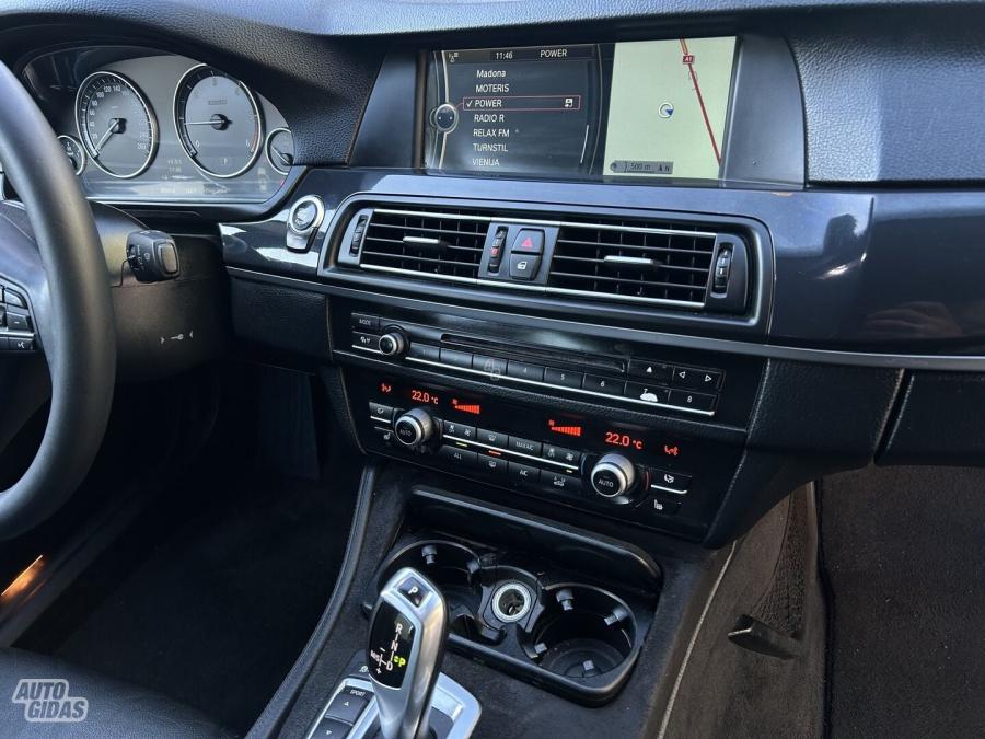 Black BMW 520 2012 in Kaunas, with an engine capacity of 2.00 L and mileage of 400 thousand km for 5500 €, photo 17 on AUTOMOTO.COM.LV