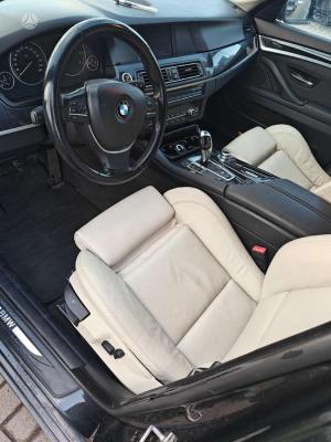 Black BMW 520 2012 in Klaipeda, with an engine capacity of 2.00 L and mileage of 282 thousand km for 5990 €, photo 19 on AUTOMOTO.COM.LV