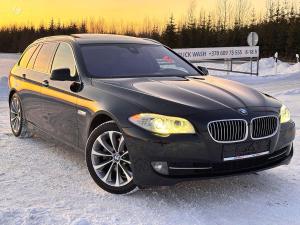 Black BMW 520 2012 in Raseiniai, with an engine capacity of 2.00 L and mileage of 310 thousand km for 8499 €, photo  on AUTOMOTO.COM.LV