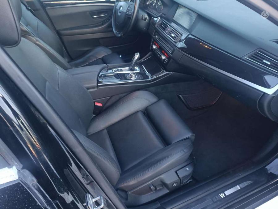 Black BMW 520 2012 in Panevezys, with an engine capacity of 2.00 L and mileage of 270 thousand km for 7600 €, photo 17 on AUTOMOTO.COM.LV