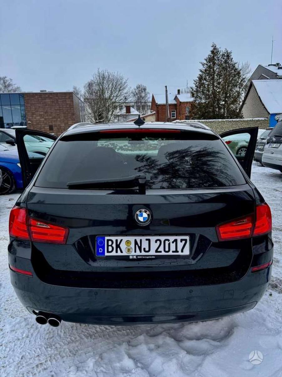 Black BMW 520 2012 in Marijampole, with an engine capacity of 2.00 L and mileage of 324 thousand km for 7150 €, photo 21 on AUTOMOTO.COM.LV