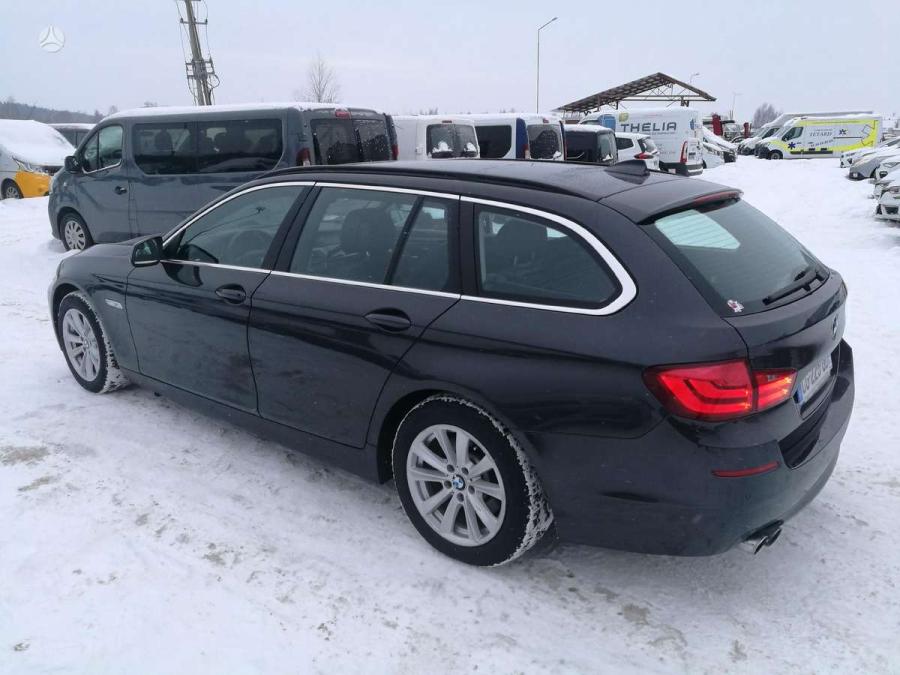 Black BMW 520 2012 in Taurage, with an engine capacity of 2.00 L and mileage of 185 thousand km for 7300 €, photo 8 on AUTOMOTO.COM.LV