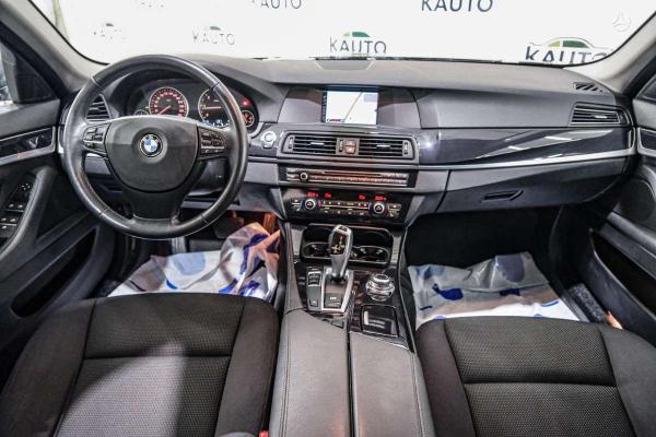 Black BMW 520 2012 in Kaunas, with an engine capacity of 2.00 L and mileage of 253 thousand km for 8490 €, photo 8 on AUTOMOTO.COM.LV