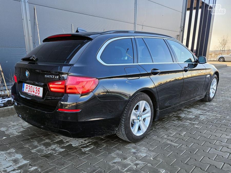 Melns BMW 520 2012 Viļņa, ar dzinēja tilpumu 2.00 L un nobraukumu 243 tūkst. km par 9450 €, foto 3 vietnē AUTOMOTO.COM.LV