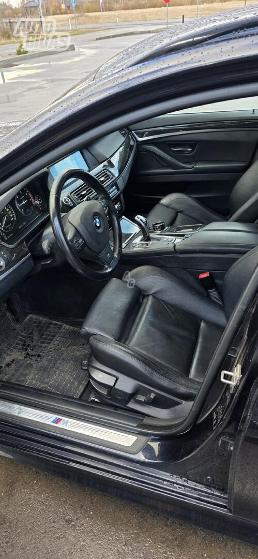Black BMW 520 2012 in Panevezys, with an engine capacity of 2.00 L and mileage of 347 thousand km for 9200 €, photo 14 on AUTOMOTO.COM.LV