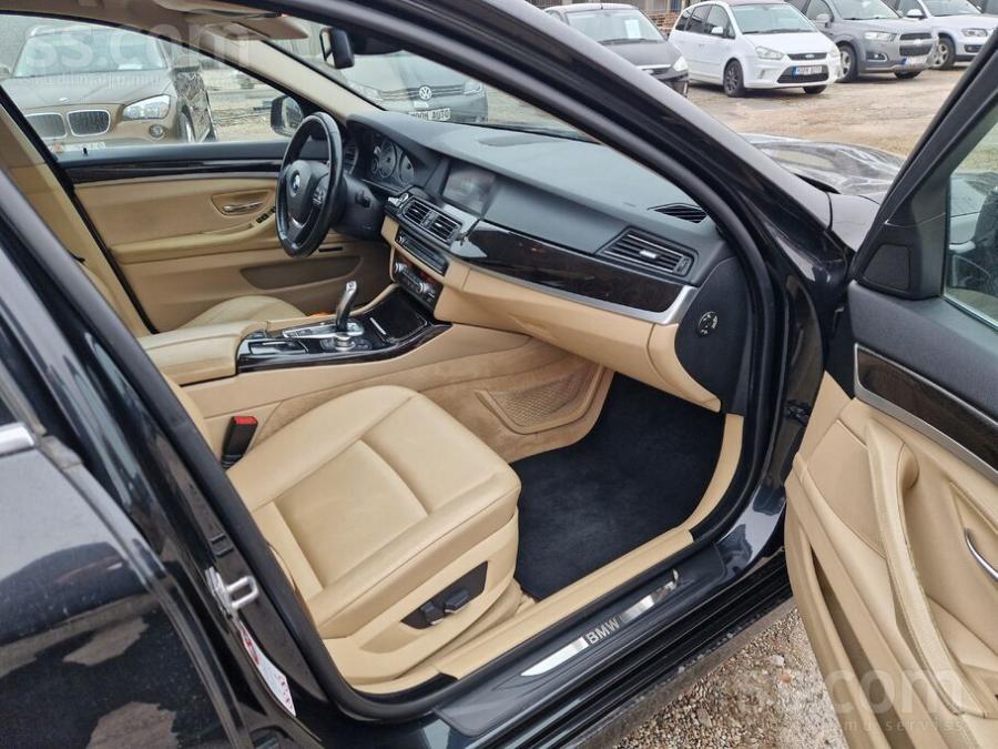 Melns BMW 520 2012 Liepāja, ar dzinēja tilpumu 2.00 L un nobraukumu 290 tūkst. km par 8590 €, foto 14 vietnē AUTOMOTO.COM.LV