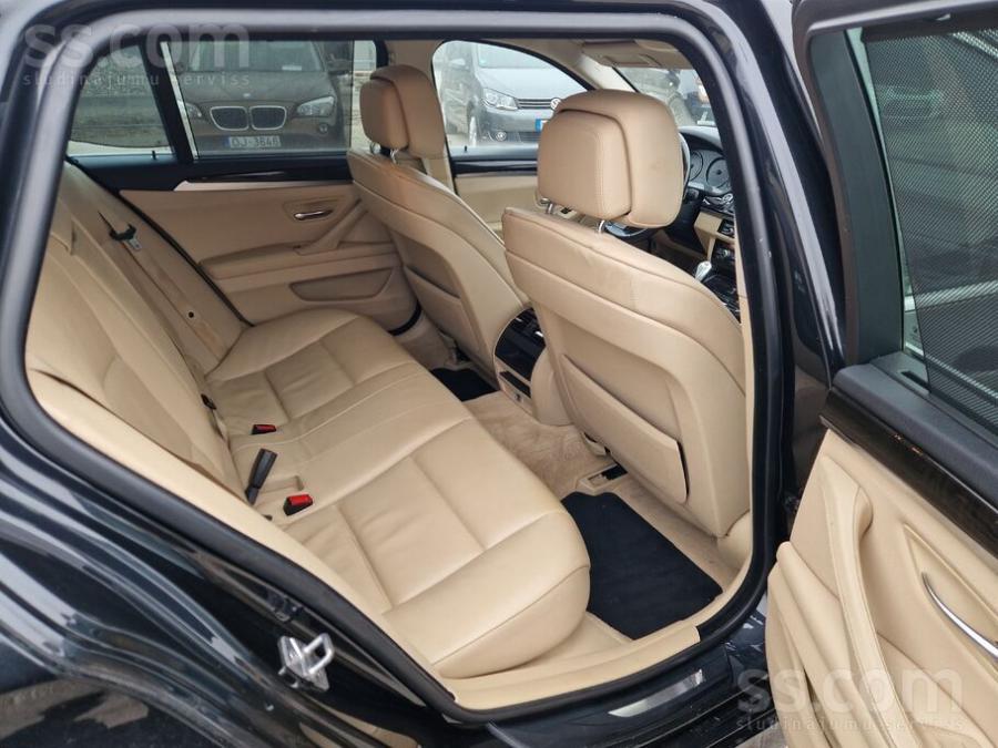 Melns BMW 520 2012 Liepāja, ar dzinēja tilpumu 2.00 L un nobraukumu 290 tūkst. km par 8590 €, foto 15 vietnē AUTOMOTO.COM.LV