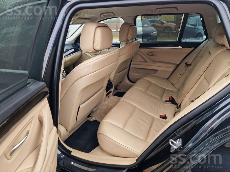 Melns BMW 520 2012 Liepāja, ar dzinēja tilpumu 2.00 L un nobraukumu 290 tūkst. km par 8590 €, foto 16 vietnē AUTOMOTO.COM.LV