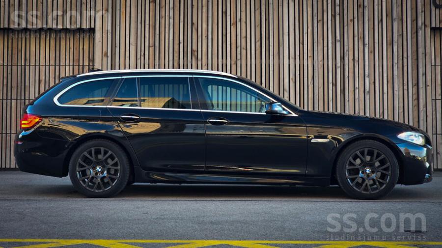 Black BMW 520 2012 in Riga, with an engine capacity of 2.00 L and mileage of 359 thousand km for 9700 €, photo 6 on AUTOMOTO.COM.LV