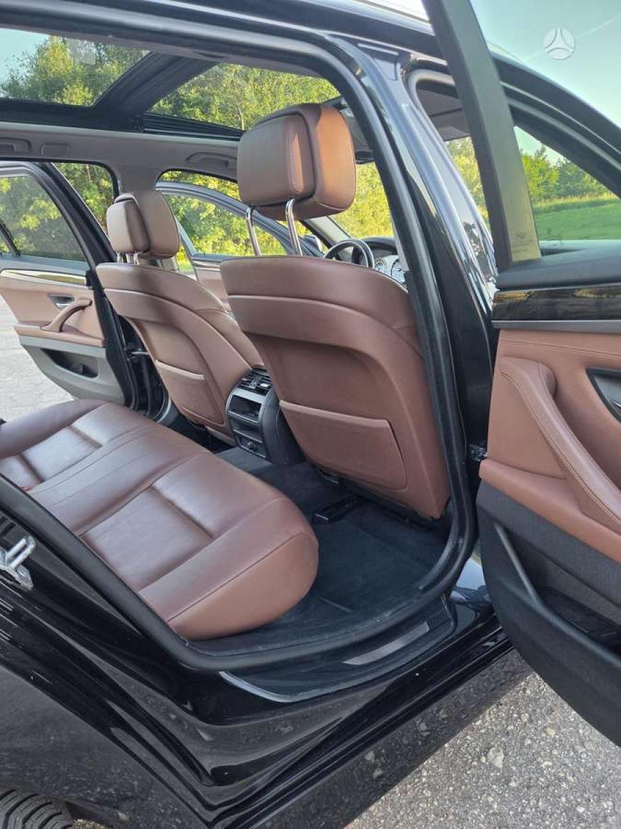 Melns BMW 520 2012 Kauņa, ar dzinēja tilpumu 2.00 L un nobraukumu 230 tūkst. km par 8950 €, foto 13 vietnē AUTOMOTO.COM.LV