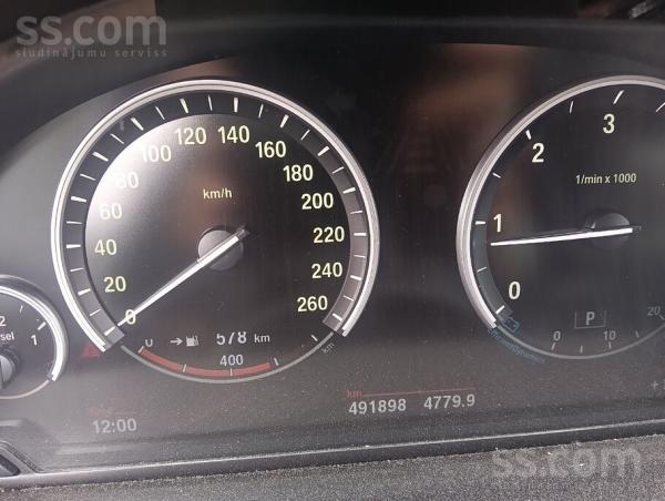 Black BMW 520 2012 in Jurmala, with an engine capacity of 2.00 L and mileage of 491 thousand km for 5700 €, photo 6 on AUTOMOTO.COM.LV