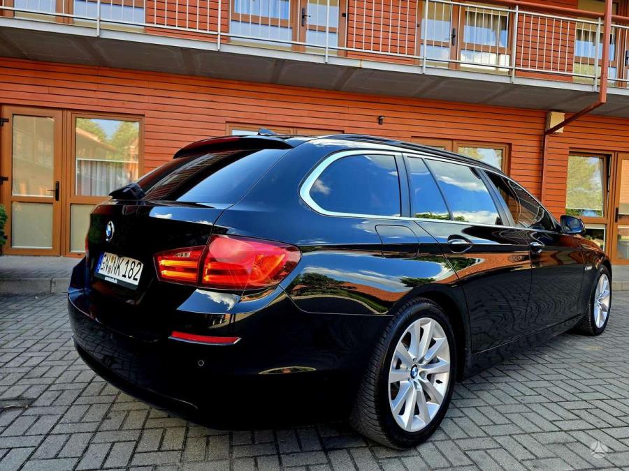 Black BMW 520 2012 in Marijampole, with an engine capacity of 2.00 L and mileage of 347 thousand km for 7200 €, photo 7 on AUTOMOTO.COM.LV