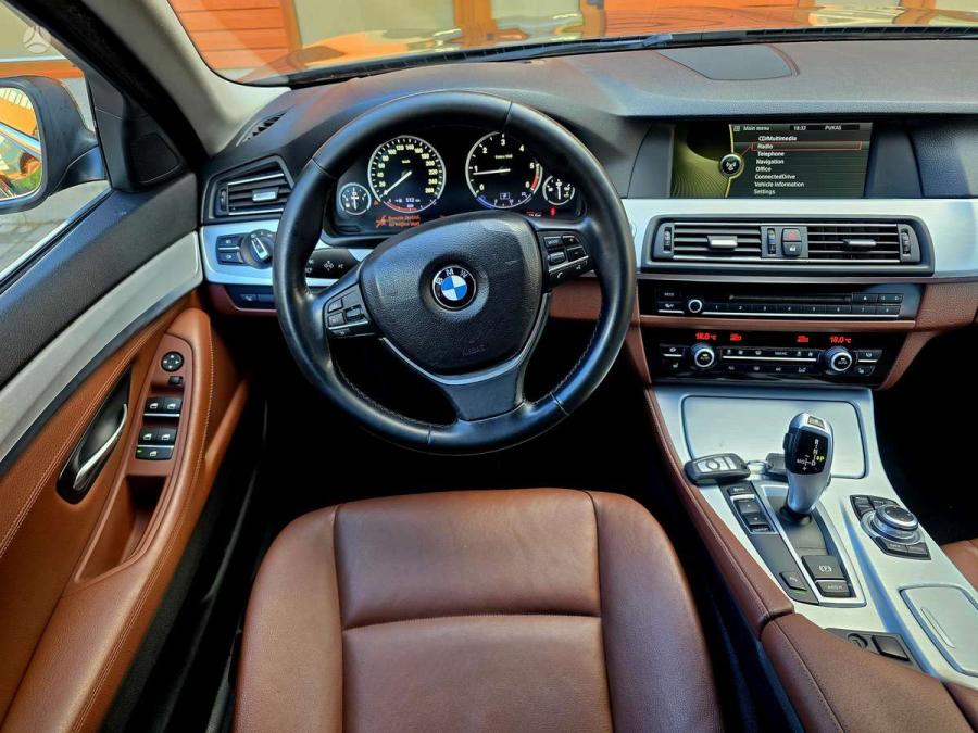 Black BMW 520 2012 in Marijampole, with an engine capacity of 2.00 L and mileage of 347 thousand km for 7200 €, photo 25 on AUTOMOTO.COM.LV