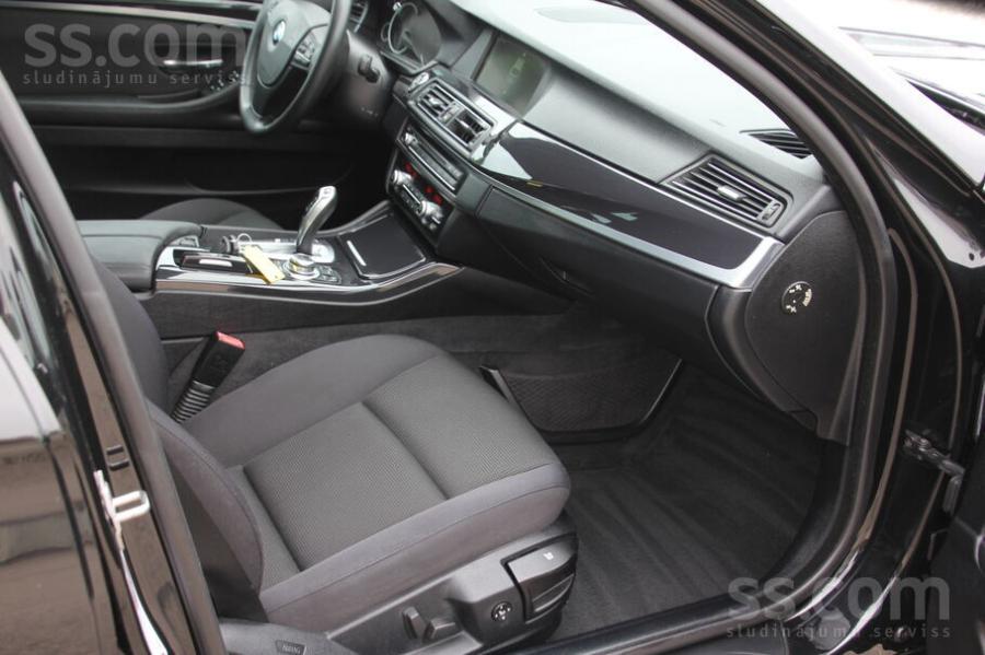 Черный БМВ 520 2012 в Тукумс, объемом двигателя 2.00 л и пробегом 377 тыс. км за 5990 €, фото 16 на AUTOMOTO.COM.LV