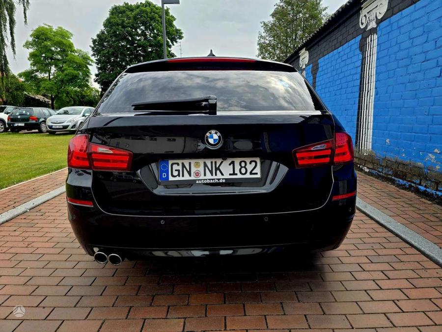 Black BMW 520 2012 in Marijampole, with an engine capacity of 2.00 L and mileage of 347 thousand km for 6999 €, photo 8 on AUTOMOTO.COM.LV