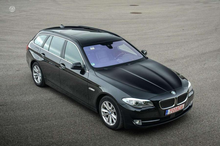 Black BMW 520 2012 in Vilnius, with an engine capacity of 2.00 L and mileage of 297 thousand km for 10500 €, photo 1 on AUTOMOTO.COM.LV