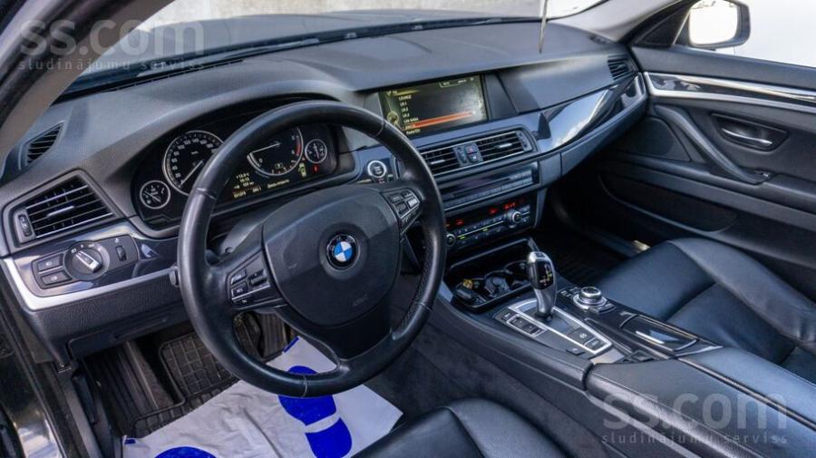 Melns BMW 520 2012 Rīga, ar dzinēja tilpumu 2.00 L un nobraukumu 331 tūkst. km par 6990 €, foto 10 vietnē AUTOMOTO.COM.LV