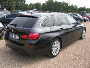 Black BMW 520 2012 in Riga, with an engine capacity of 2.00 L and mileage of 0 thousand km for 7890 €, photo 4 on AUTOMOTO.COM.LV