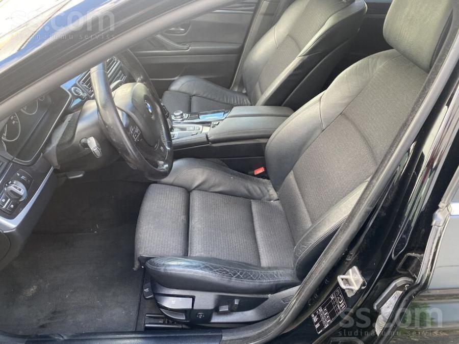 Black BMW 520 2012 in Riga, with an engine capacity of 2.00 L and mileage of 270 thousand km for 4990 €, photo 5 on AUTOMOTO.COM.LV
