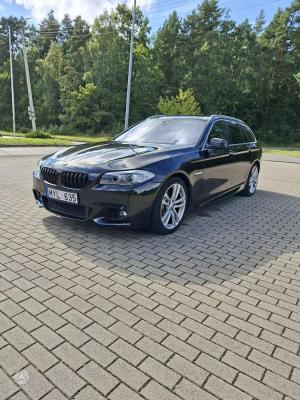 Black BMW 520 2012 in Kaunas, with an engine capacity of 2.00 L and mileage of 345 thousand km for 9250 €, photo 3 on AUTOMOTO.COM.LV