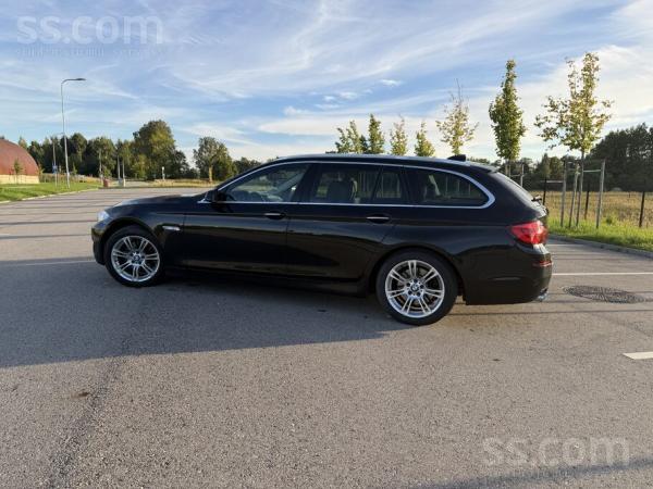 Black BMW 520 2012 in Valmiera, with an engine capacity of 2.00 L and mileage of 330 thousand km for 7500 €, photo 3 on AUTOMOTO.COM.LV