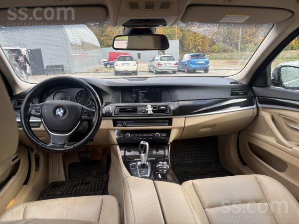 Black BMW 520 2012 in Valmiera, with an engine capacity of 2.00 L and mileage of 330 thousand km for 7500 €, photo 9 on AUTOMOTO.COM.LV