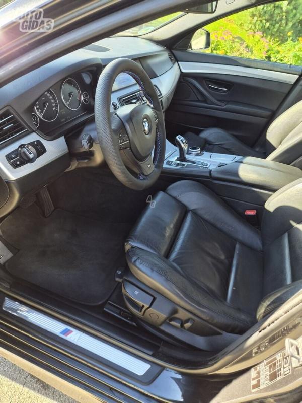 Black BMW 520 2012 in Pasvalys, with an engine capacity of 2.00 L and mileage of 320 thousand km for 7800 €, photo 10 on AUTOMOTO.COM.LV