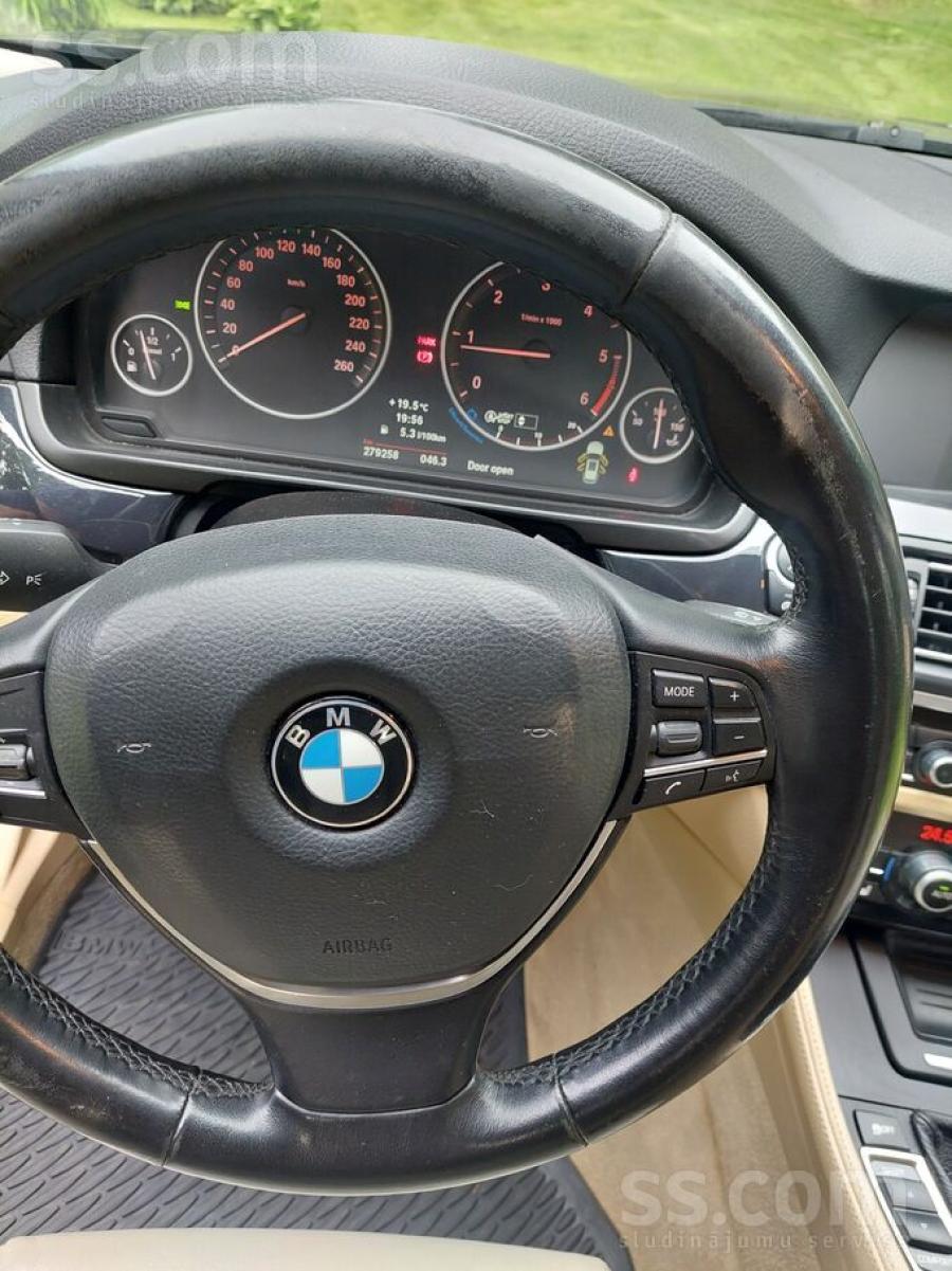 Melns BMW 520 2013 Ventspils, ar dzinēja tilpumu 2.00 L un nobraukumu 280 tūkst. km par 12800 €, foto 11 vietnē AUTOMOTO.COM.LV