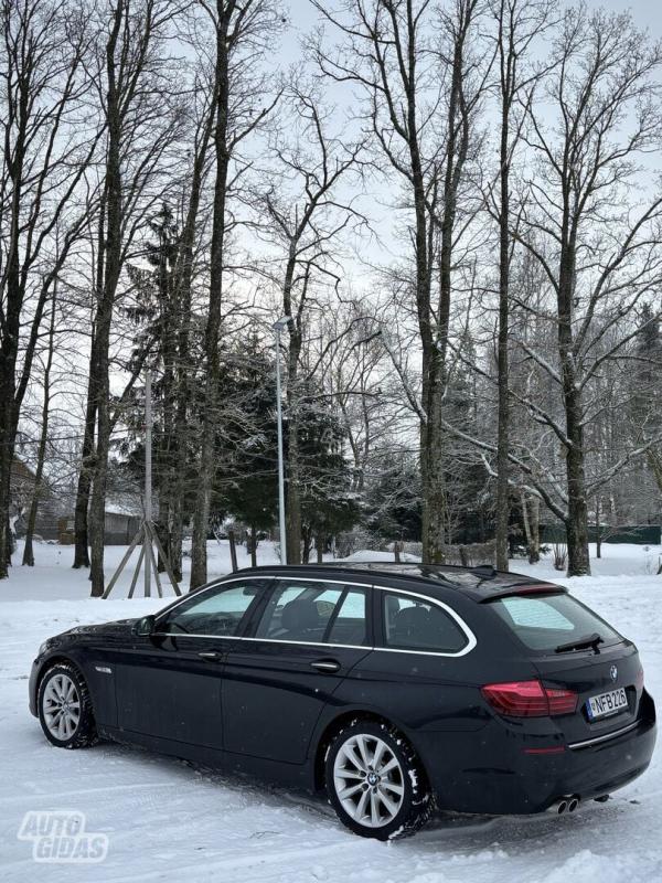 Black BMW 520 2013 in Vilnius, with an engine capacity of 2.00 L and mileage of 276 thousand km for 8200 €, photo 4 on AUTOMOTO.COM.LV