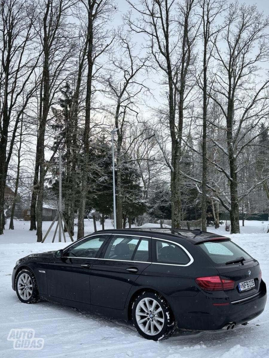 Black BMW 520 2013 in Vilnius, with an engine capacity of 2.00 L and mileage of 276 thousand km for 8200 €, photo 4 on AUTOMOTO.COM.LV