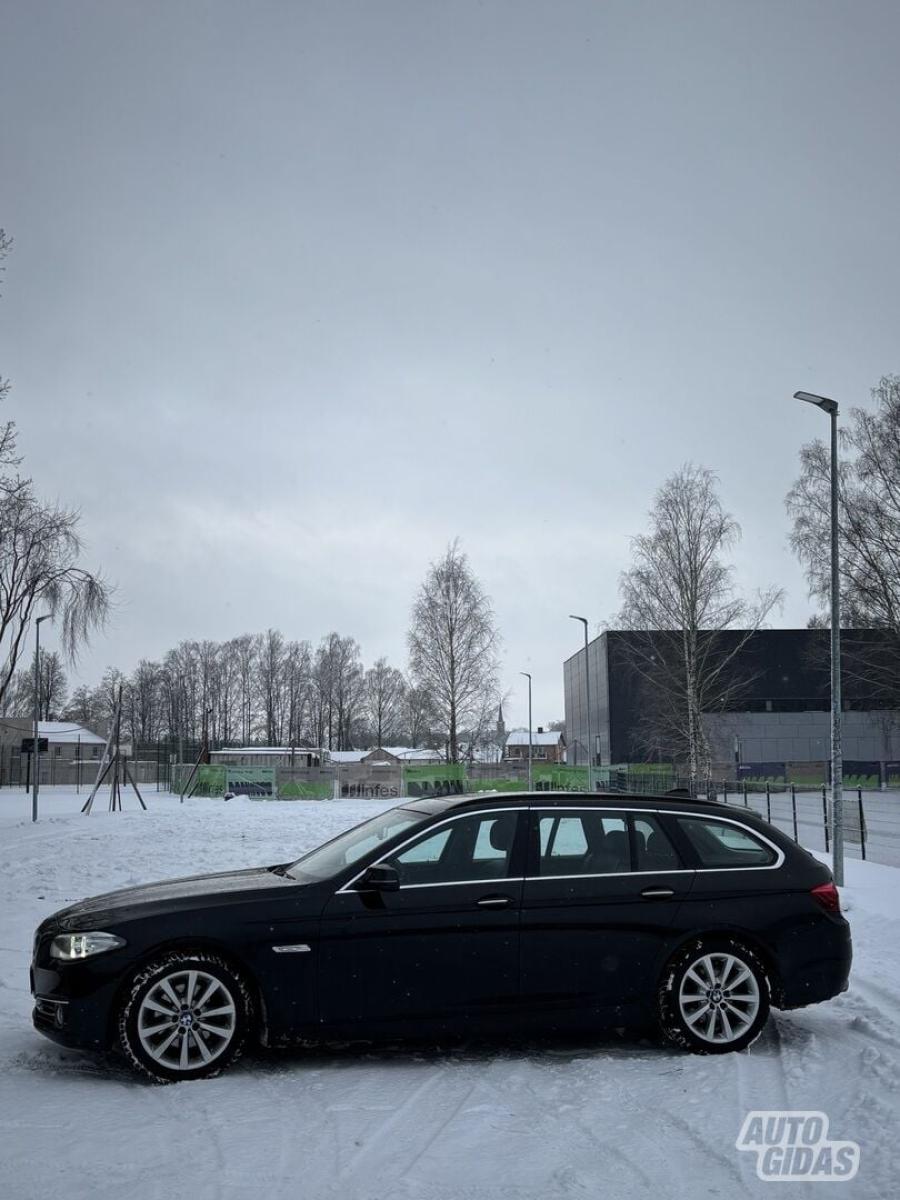 Black BMW 520 2013 in Vilnius, with an engine capacity of 2.00 L and mileage of 276 thousand km for 8200 €, photo 5 on AUTOMOTO.COM.LV