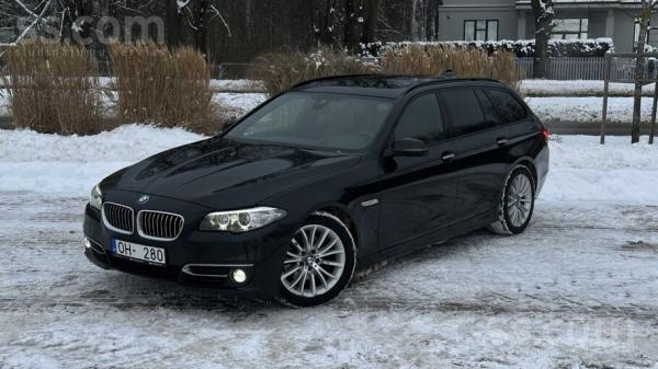 Black BMW 520 2013 in Jurmala, with an engine capacity of 2.00 L and mileage of 211 thousand km for 12800 €, photo 2 on AUTOMOTO.COM.LV