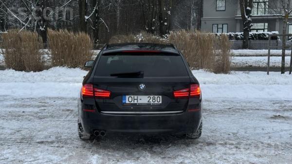 Black BMW 520 2013 in Jurmala, with an engine capacity of 2.00 L and mileage of 211 thousand km for 12800 €, photo 4 on AUTOMOTO.COM.LV
