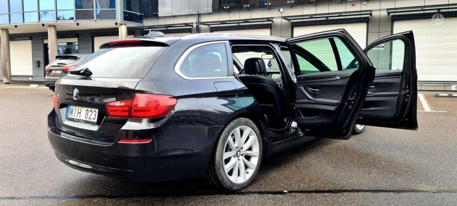 Melns BMW 520 2013 Viļņa, ar dzinēja tilpumu 2.00 L un nobraukumu 210 tūkst. km par 8000 €, foto 17 vietnē AUTOMOTO.COM.LV