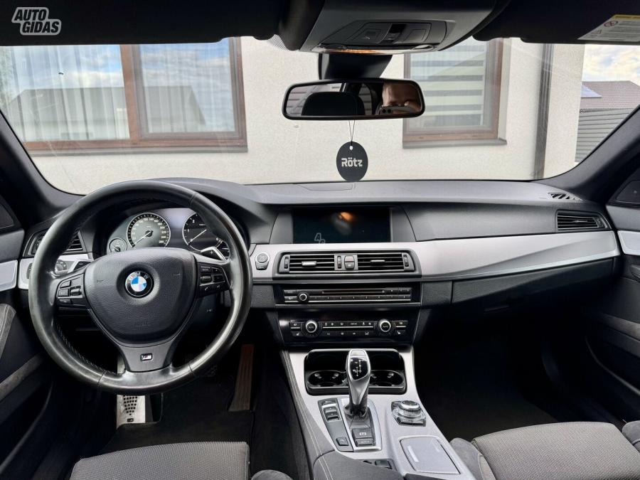 Black BMW 520 2013 in Kaunas, with an engine capacity of 2.00 L and mileage of 410 thousand km for 8900 €, photo 6 on AUTOMOTO.COM.LV