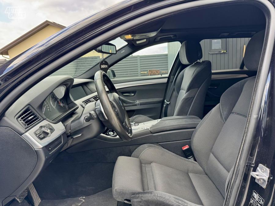 Black BMW 520 2013 in Kaunas, with an engine capacity of 2.00 L and mileage of 410 thousand km for 8900 €, photo 7 on AUTOMOTO.COM.LV