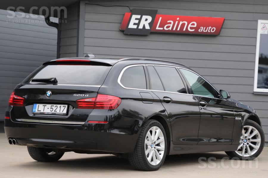 Melns BMW 520 2013 Tukums, ar dzinēja tilpumu 2.00 L un nobraukumu 277 tūkst. km par 9200 €, foto 4 vietnē AUTOMOTO.COM.LV