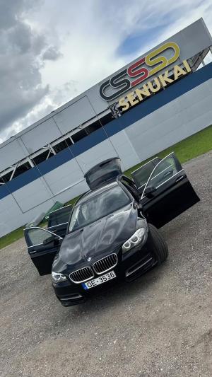 Black BMW 520 2013 in Daugavpils, with an engine capacity of 2.00 L and mileage of 282 thousand km for 9995 €, photo 37 on AUTOMOTO.COM.LV