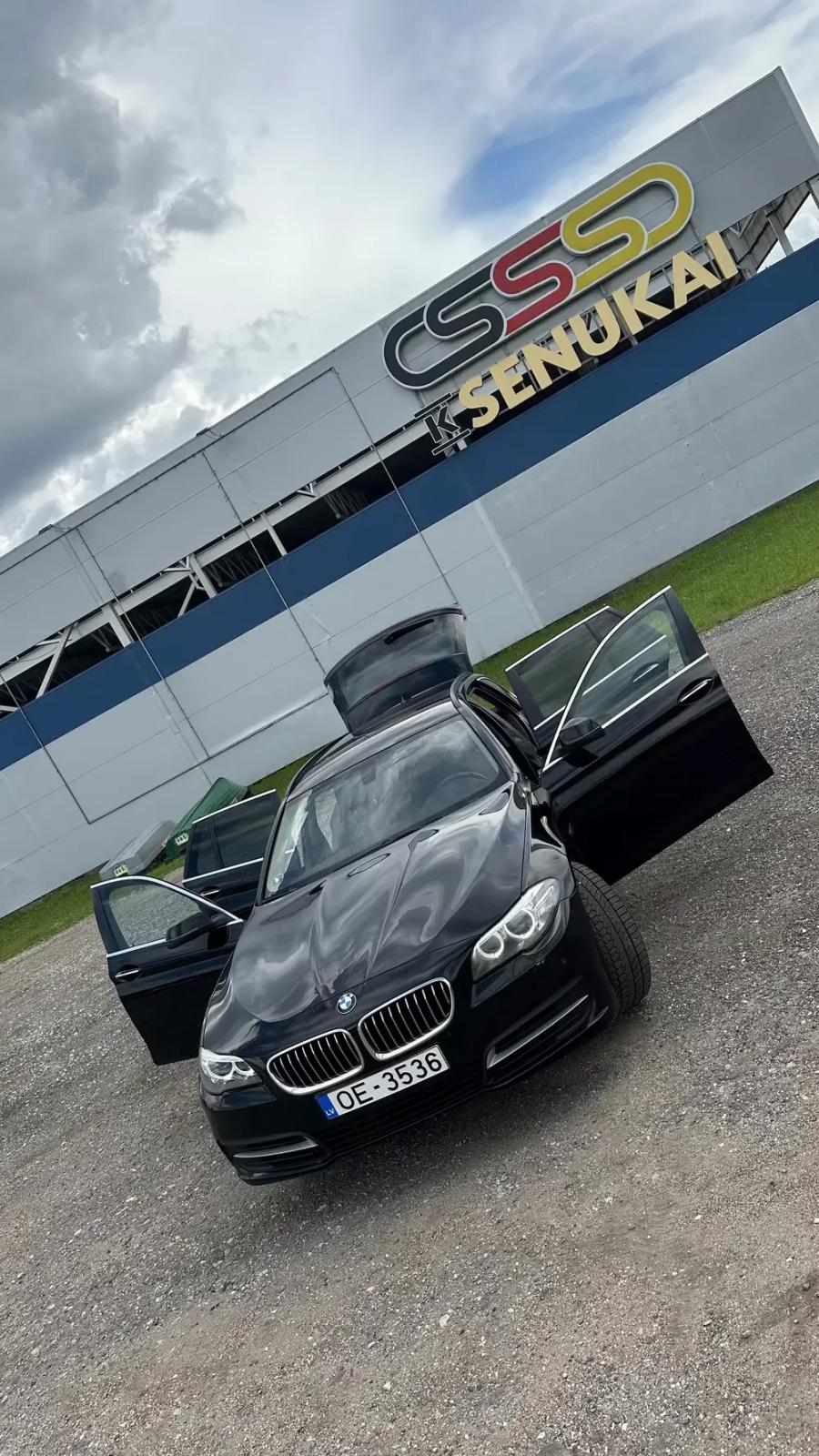 Black BMW 520 2013 in Daugavpils, with an engine capacity of 2.00 L and mileage of 282 thousand km for 9995 €, photo 37 on AUTOMOTO.COM.LV