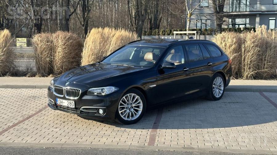 Black BMW 520 2013 in Jurmala, with an engine capacity of 2.00 L and mileage of 211 thousand km for 8900 €, photo 4 on AUTOMOTO.COM.LV