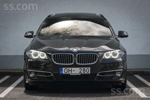 Black BMW 520 2013 in Riga, with an engine capacity of 2.00 L and mileage of 215 thousand km for 10750 €, photo 3 on AUTOMOTO.COM.LV