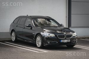Black BMW 520 2013 in Riga, with an engine capacity of 2.00 L and mileage of 215 thousand km for 10750 €, photo 4 on AUTOMOTO.COM.LV