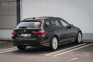 Black BMW 520 2013 in Riga, with an engine capacity of 2.00 L and mileage of 215 thousand km for 10750 €, photo 5 on AUTOMOTO.COM.LV