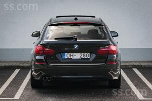 Black BMW 520 2013 in Riga, with an engine capacity of 2.00 L and mileage of 215 thousand km for 10750 €, photo 6 on AUTOMOTO.COM.LV