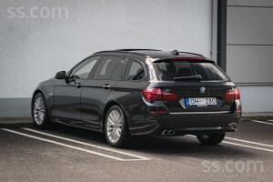 Black BMW 520 2013 in Riga, with an engine capacity of 2.00 L and mileage of 215 thousand km for 10750 €, photo 7 on AUTOMOTO.COM.LV