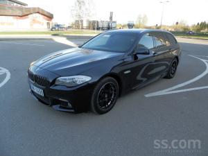 Black BMW 520 2013 in Bauska, with an engine capacity of 2.00 L and mileage of 342 thousand km for 9995 €, photo 3 on AUTOMOTO.COM.LV