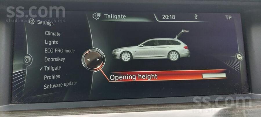 Black BMW 520 2013 in Bauska, with an engine capacity of 2.00 L and mileage of 342 thousand km for 9995 €, photo 23 on AUTOMOTO.COM.LV
