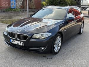 Black BMW 520 2013 in Riga, with an engine capacity of 2.00 L and mileage of 224 thousand km for 9400 €, photo 6 on AUTOMOTO.COM.LV