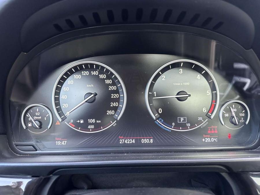 Melns BMW 520 2013 Kaišiadorys, ar dzinēja tilpumu 2.00 L un nobraukumu 276 tūkst. km par 7650 €, foto 38 vietnē AUTOMOTO.COM.LV