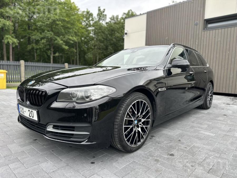 Black BMW 520 2014 in Riga, with an engine capacity of 2.00 L and mileage of 352 thousand km for 10000 €, photo 2 on AUTOMOTO.COM.LV